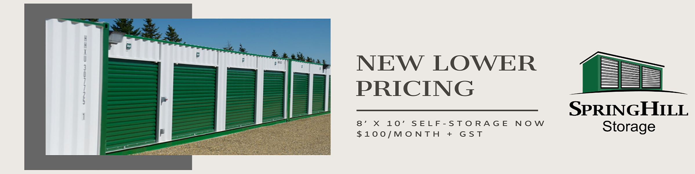 Home - Springhill Storage Self-Storage RV storage Cochrane Alberta